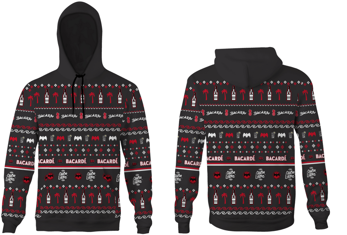 Bacardi Winter Hooded Sweatshirt – Merch Farm Direct