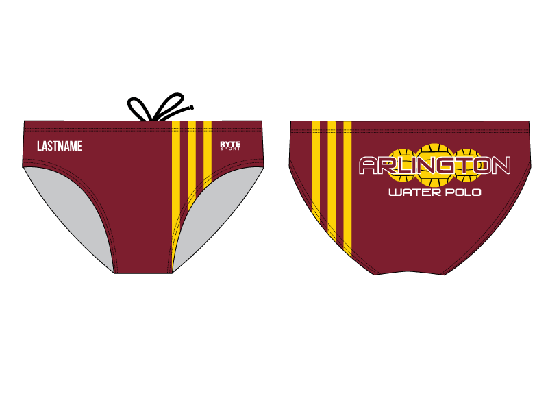 Arlington Water Polo 2019 Custom Men's Water Polo Brief – Merch Farm Direct