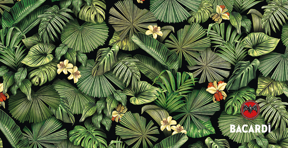 Bacardi Green Aloha Print Towel – Merch Farm Direct
